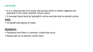 Constipation and Diarrhoea | PPTX