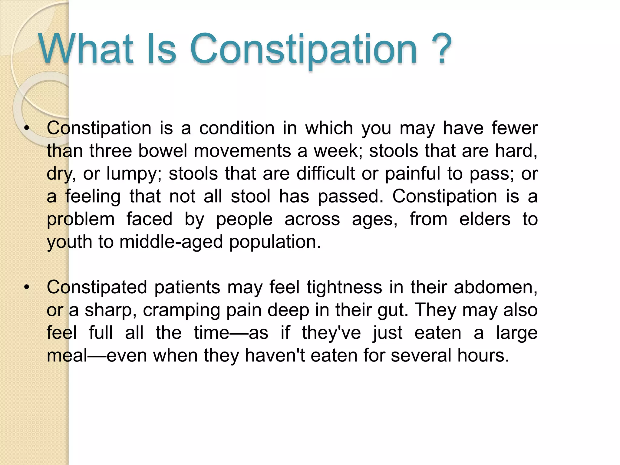 Constipation ayurvedic medicine India.pptx