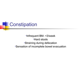 Constipation & diarrhoea | PPT