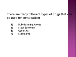 Constipation & Diarrhoea | PPTX