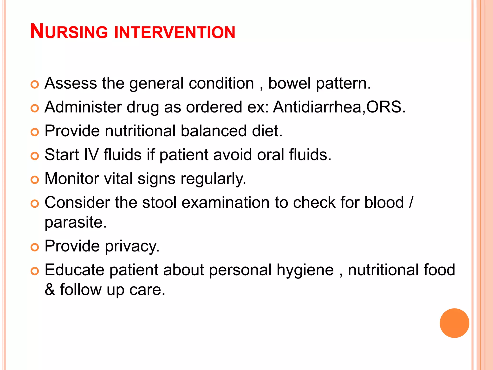 Constipation & Diarrhea nursing care | PPTX