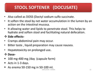 Constipation drugs | PPTX