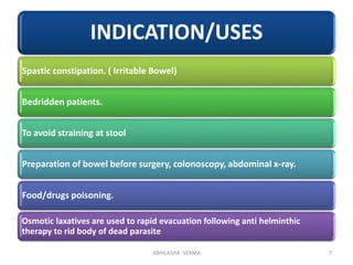 Constipation drugs | PPTX