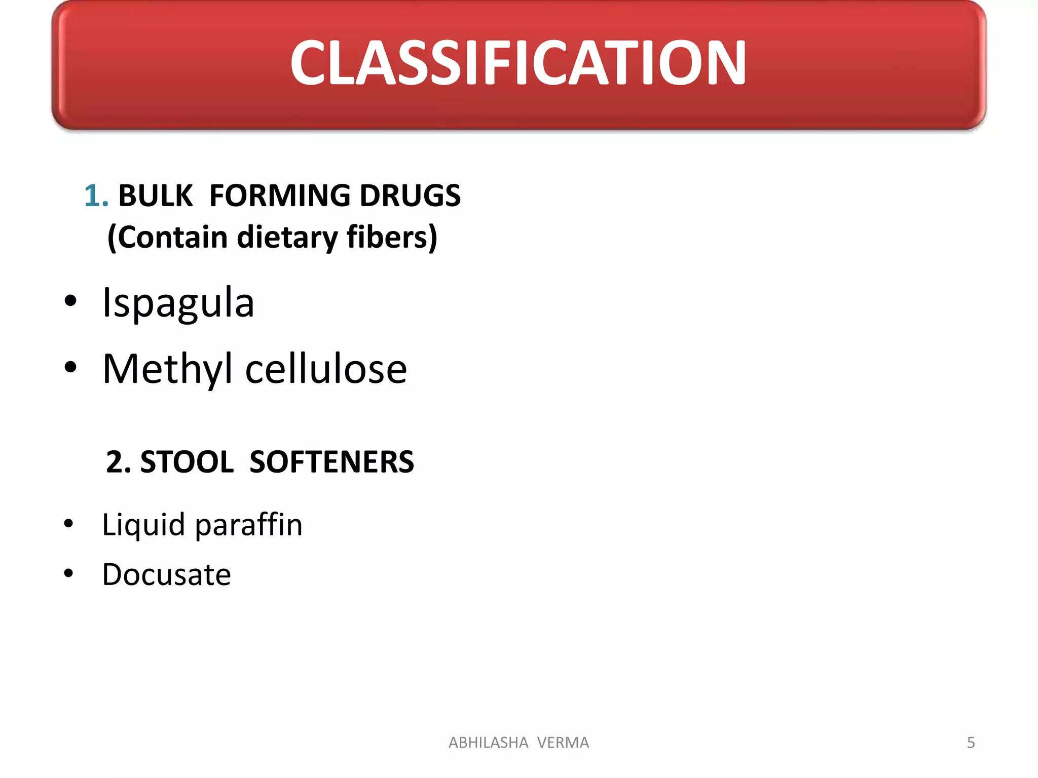 Constipation drugs | PPTX