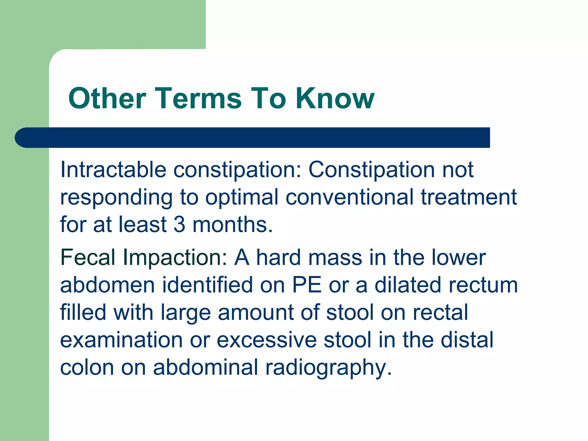 Constipation | PPTX