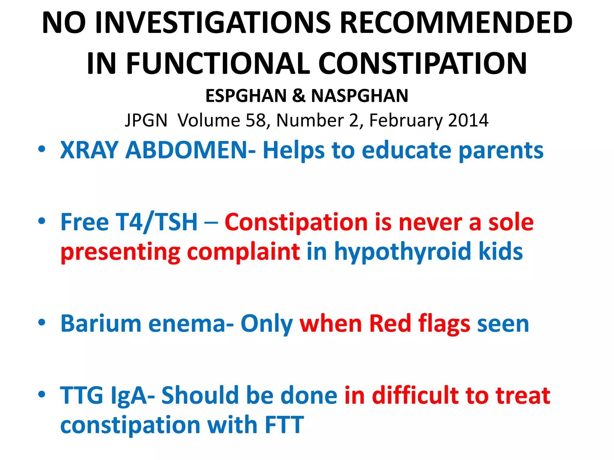 Constipation in children | PPTX
