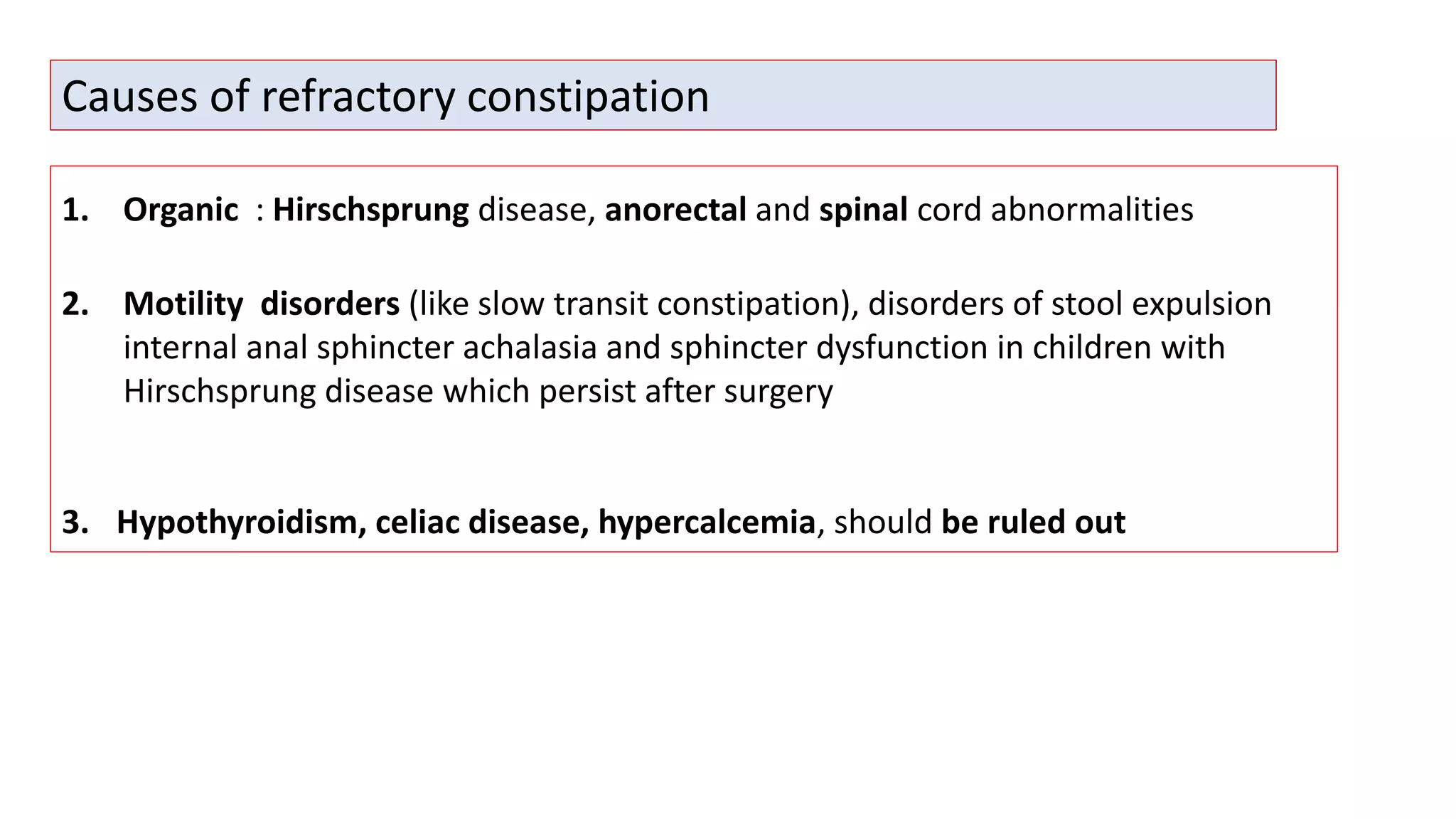 Constipation in children | PPTX