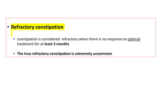 Constipation in children | PPTX