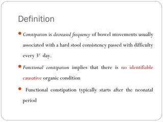 Constipation in children final | PPT