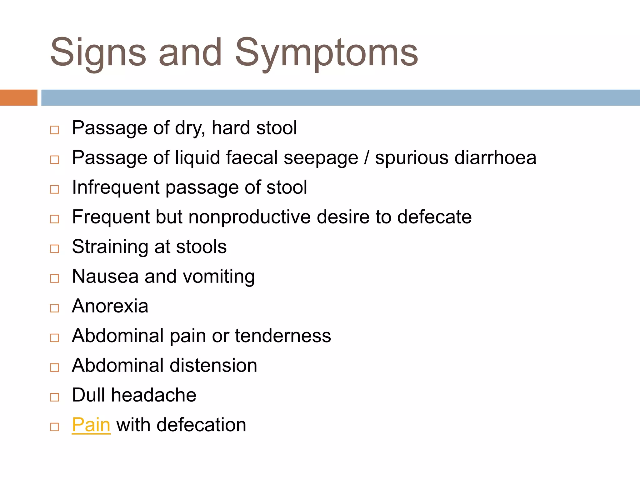 Constipation in Elderly | PPTX