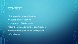 constipation presentation kyundusa.pptx | Digestive Disorders ...