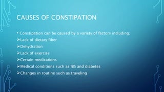 constipation presentation kyundusa.pptx | Digestive Disorders | Diseases and Conditions