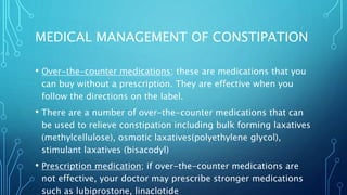 constipation presentation kyundusa.pptx | Digestive Disorders | Diseases and Conditions
