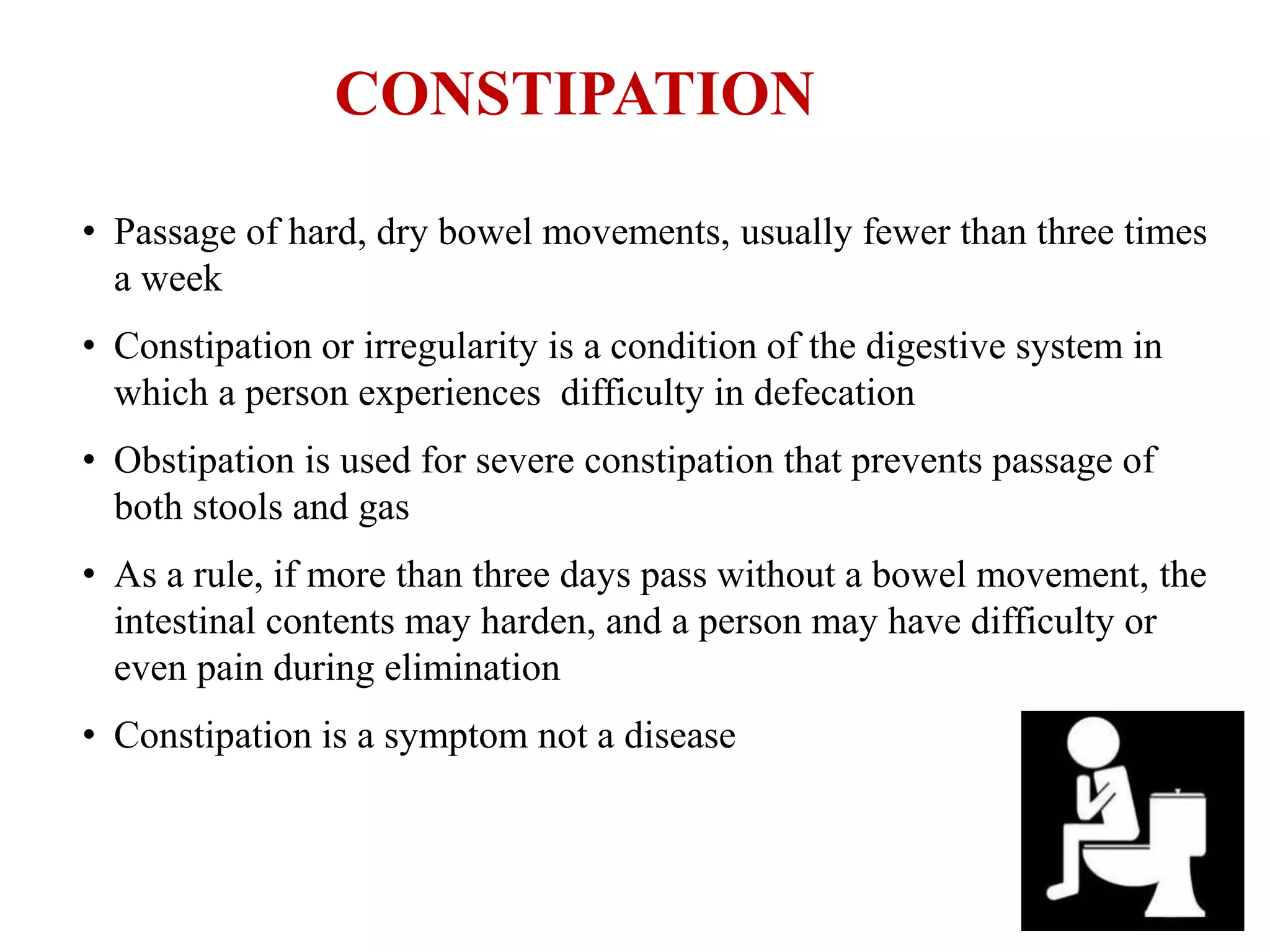 Constipation seminar | PPTX