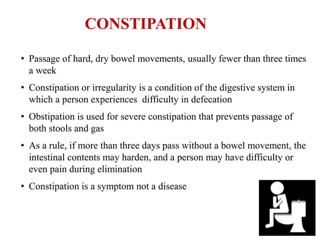 Constipation seminar | PPTX | Digestive Disorders | Diseases and Conditions
