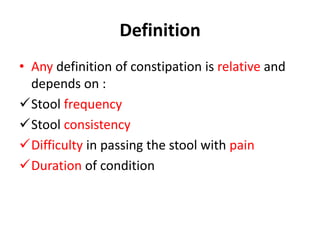 Constipaton | PDF
