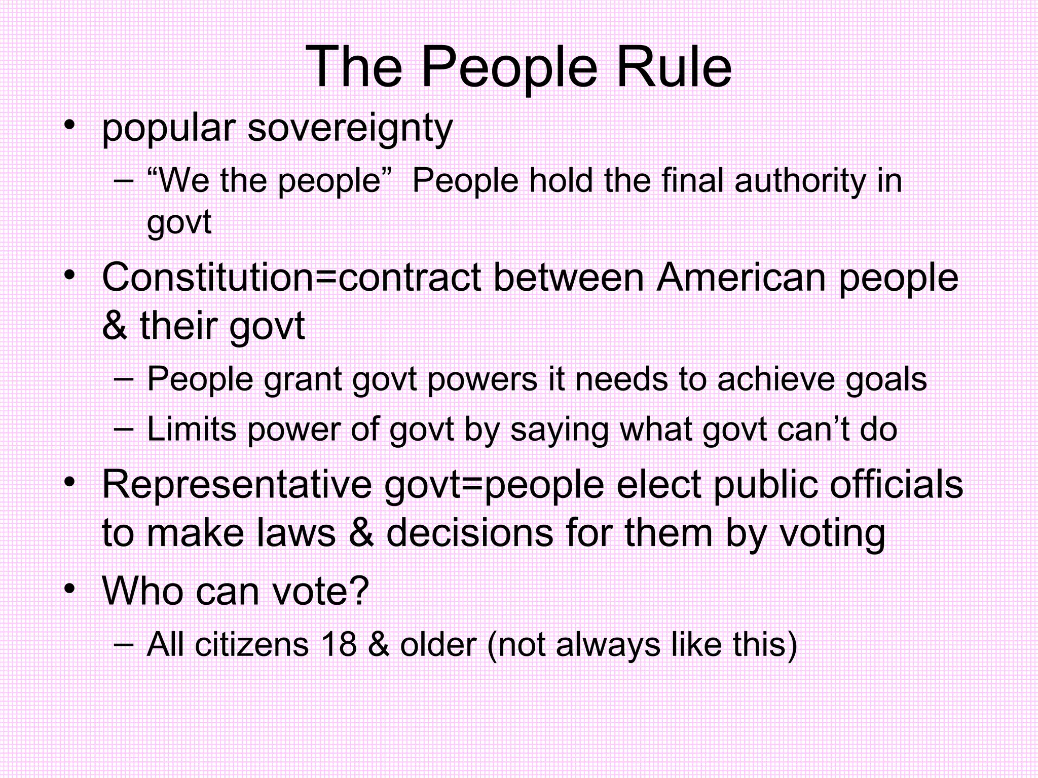 Constitiution five principles | PPT
