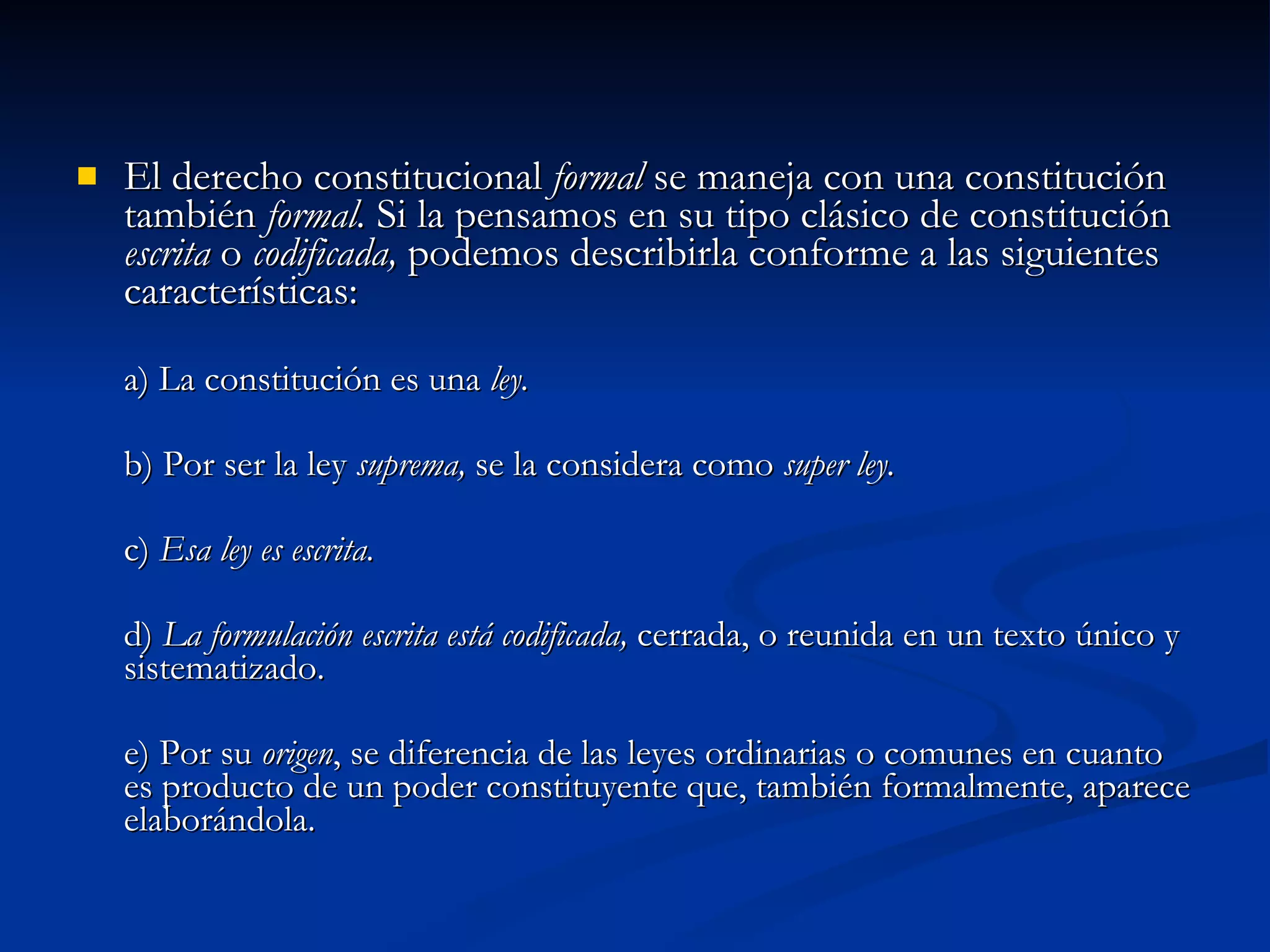 Constitución en sentido formal y material BIDART CAMPOS | PPT
