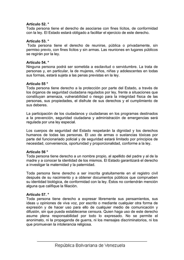 Constitución de la República Bolivariana de Venezuela - constitucion ...