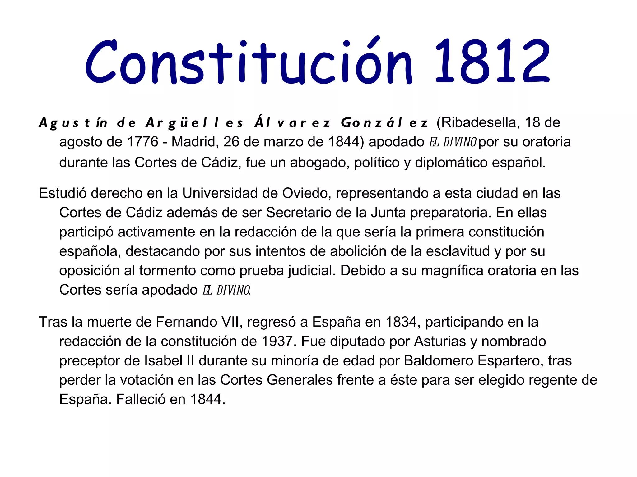 Constitucion 1812 | ODP