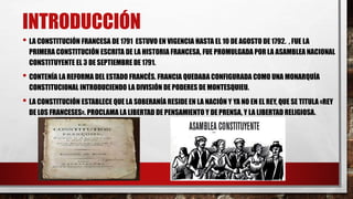 Constitucion francesa 1791 | PPTX