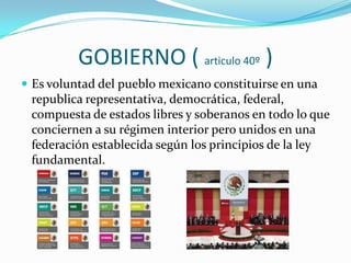 Constitucion politica de los estados unidos mexicanos | PPTX
