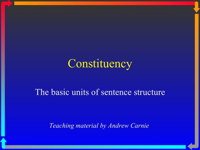 constituency lesson in the field of syntax | PDF | Law