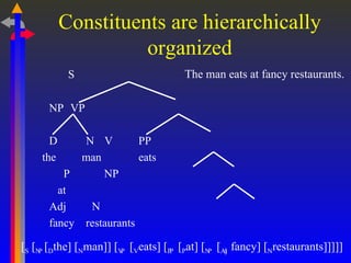 constituency lesson in the field of syntax | PDF