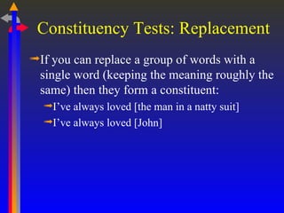 constituency lesson in the field of syntax | PDF
