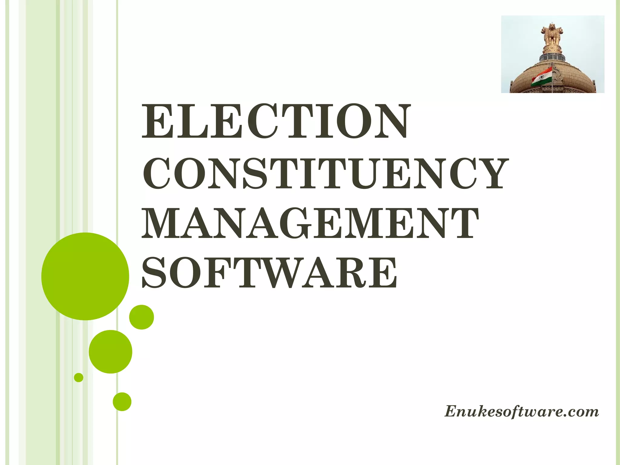 Election Constituency Management Software | PPT