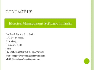 Election Constituency Management Software | PPT