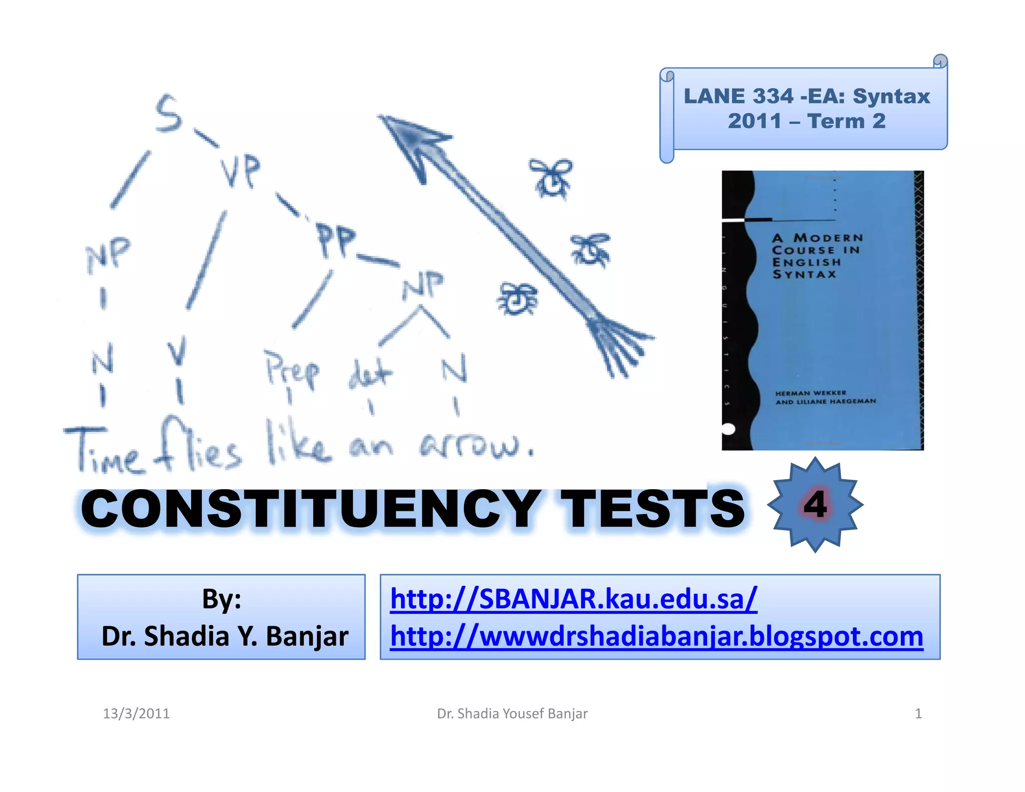 Constituency tests, presented by dr. shadia yousef banjar.pptx