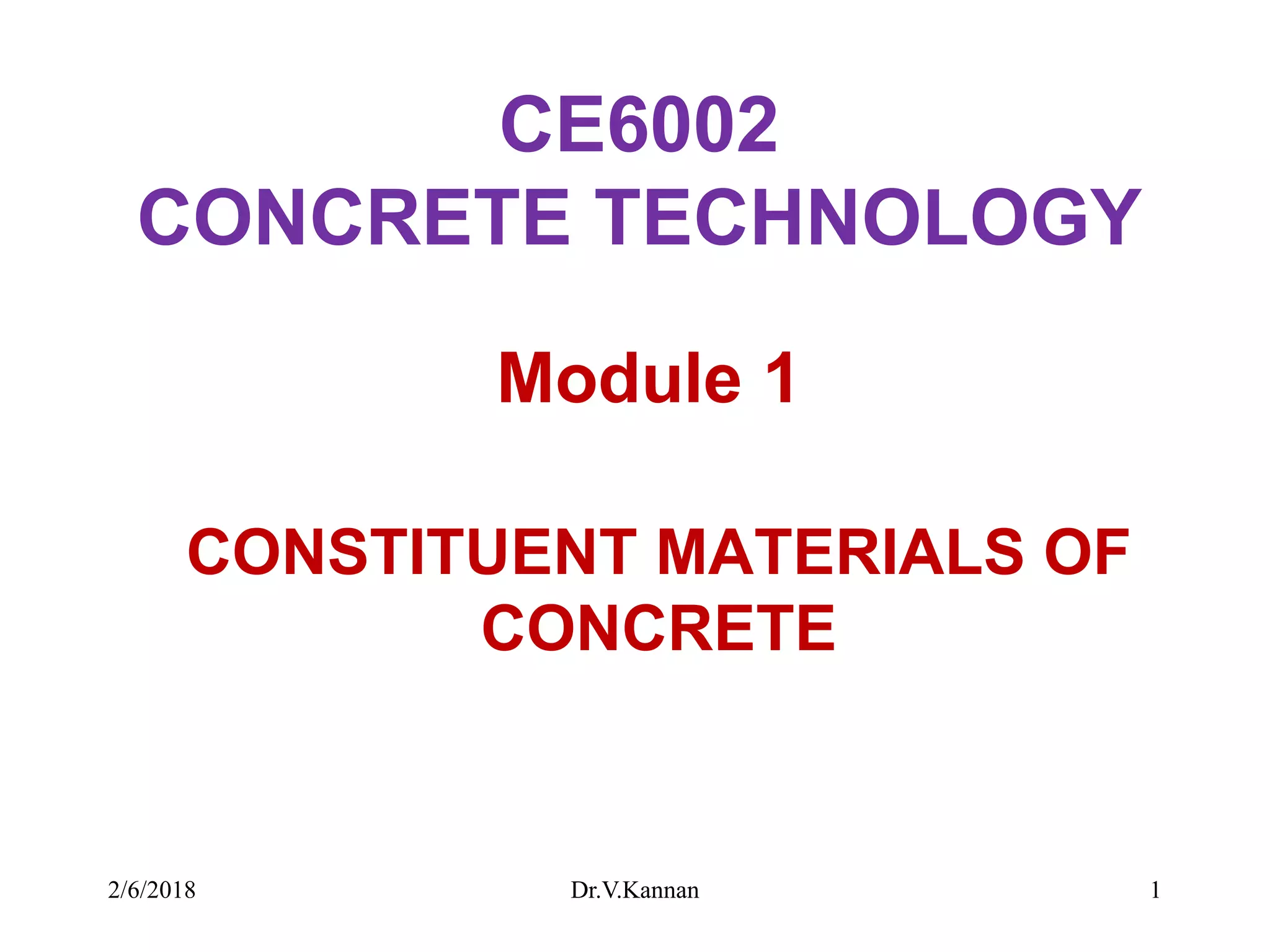 Constituent materials | PPTX