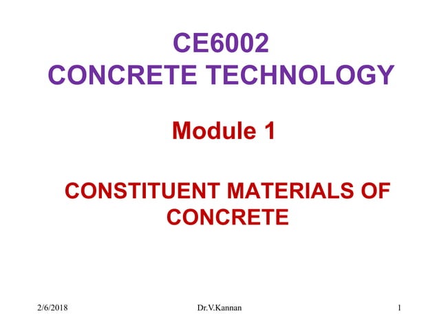 Constituent materials | PPTX | Chemistry | Science