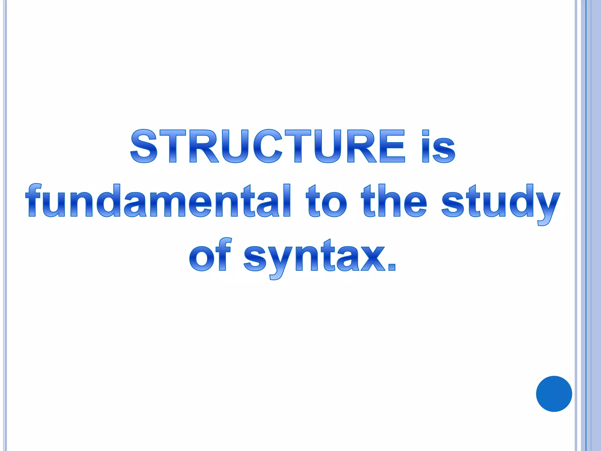 Structure of English: Constituents and functions | PPTX