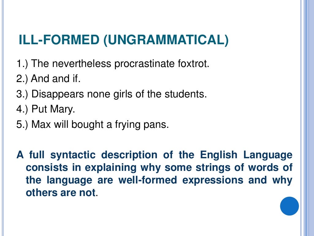 Structure of English: Constituents and functions