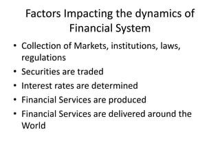 Constituents of financial system | PPTX