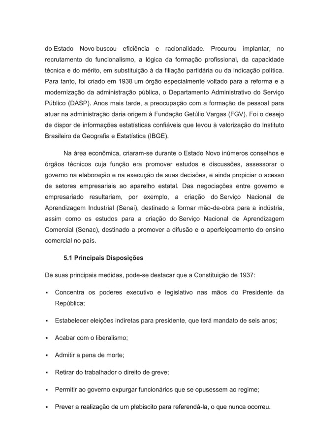 Constituição de 1937 1945 pronto | PDF | Download Gratuito