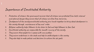 Constituted authority | PDF