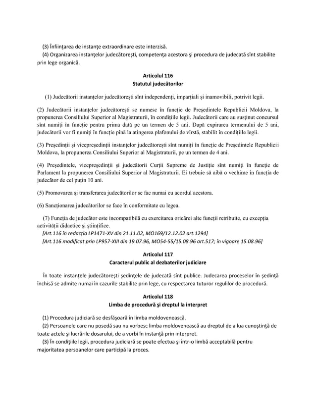 Constitutia republicii moldova | PDF