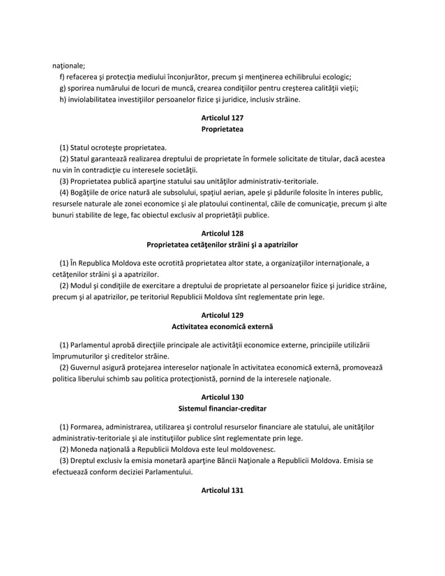 Constitutia republicii moldova | PDF