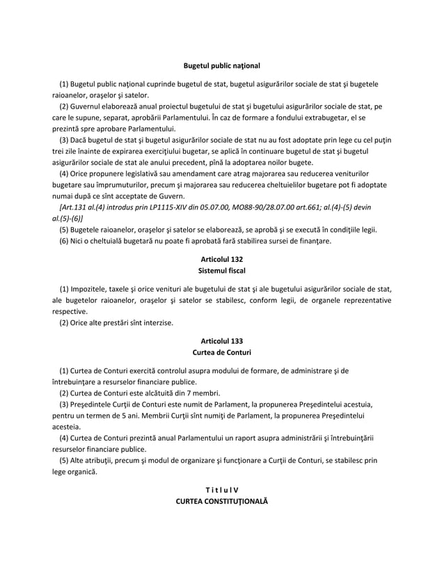 Constitutia republicii moldova | PDF