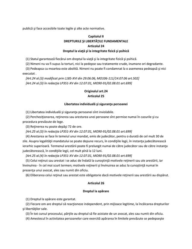 Constitutia republicii moldova | PDF