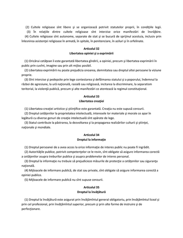 Constitutia republicii moldova | PDF