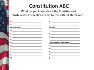 Constitution | PPT