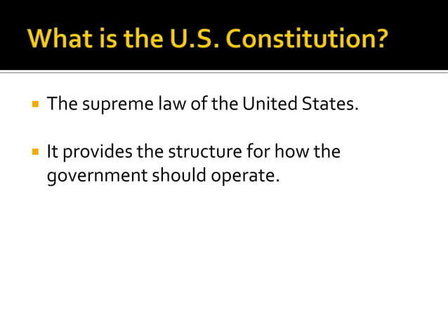 Constitution Intro | PPT