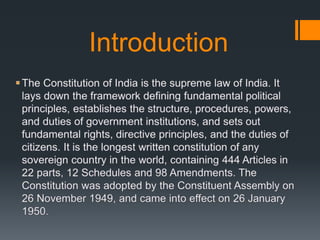 Features Of constitution | PPTX