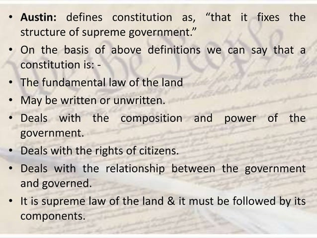 Constitution | PPTX | Civic affairs | Politics
