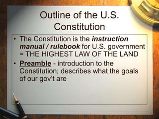 The Constitution | PPT