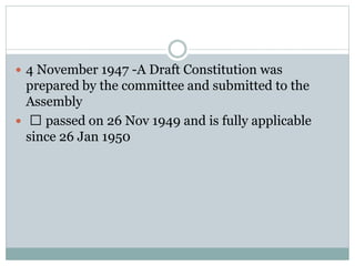 constitution presentation in detail information | PPTX